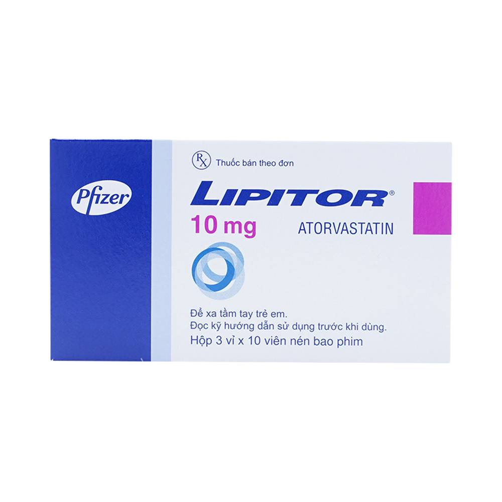 Thuốc hạ mỡ máu Lipitor 20mg hộp 30 viên - THUỐC ĐẶC TRỊ